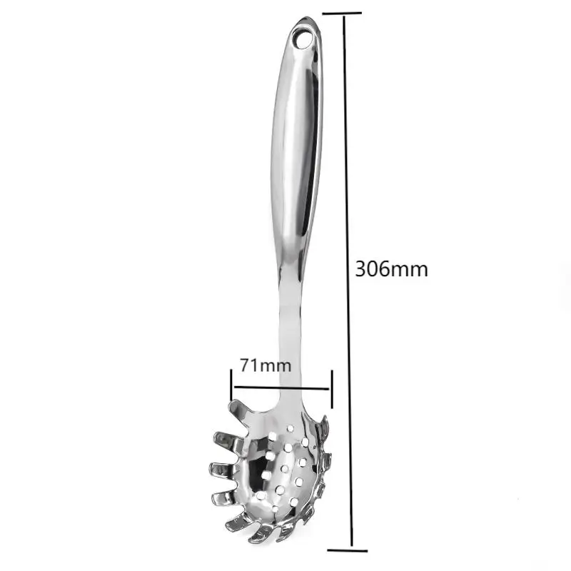 Stainless Steel Kitchen Cooking Serving Scoop Spaghetti Pasta Noodles ...