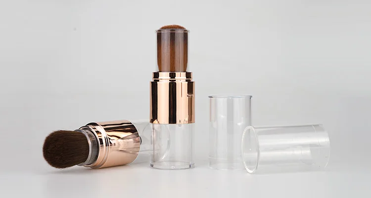 Loose Face Powder Bottle Gold Metal Empty Transparent Oem Blush Loose ...