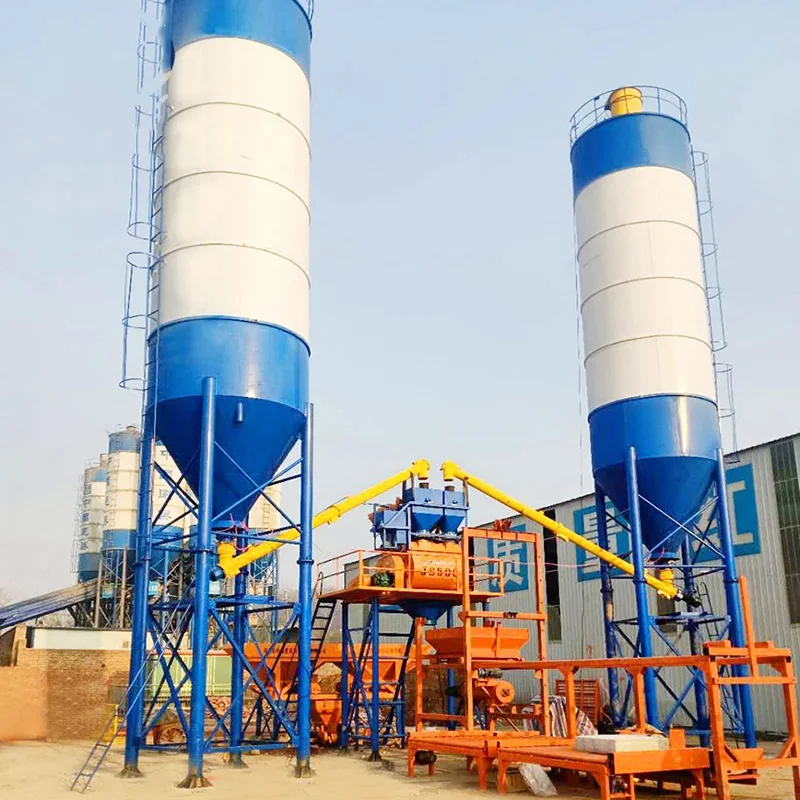 Alibaba.com: HZS180 concrete batching station, precast mixing plant for ...