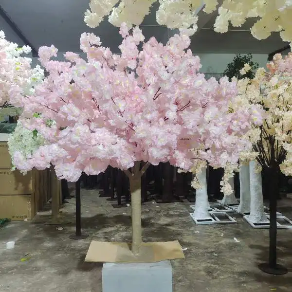 Artificial Extended Purple Japanese Blue Sakura Faux Round Flower ...