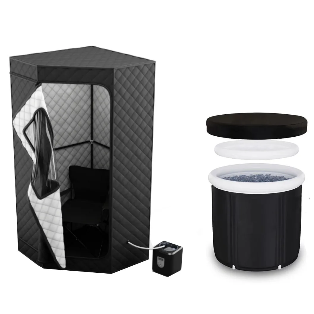 Home Relaxation Indoor Sauna Tent Folding Remote Control Portable Mini Mobile Steam Sauna Tent ...