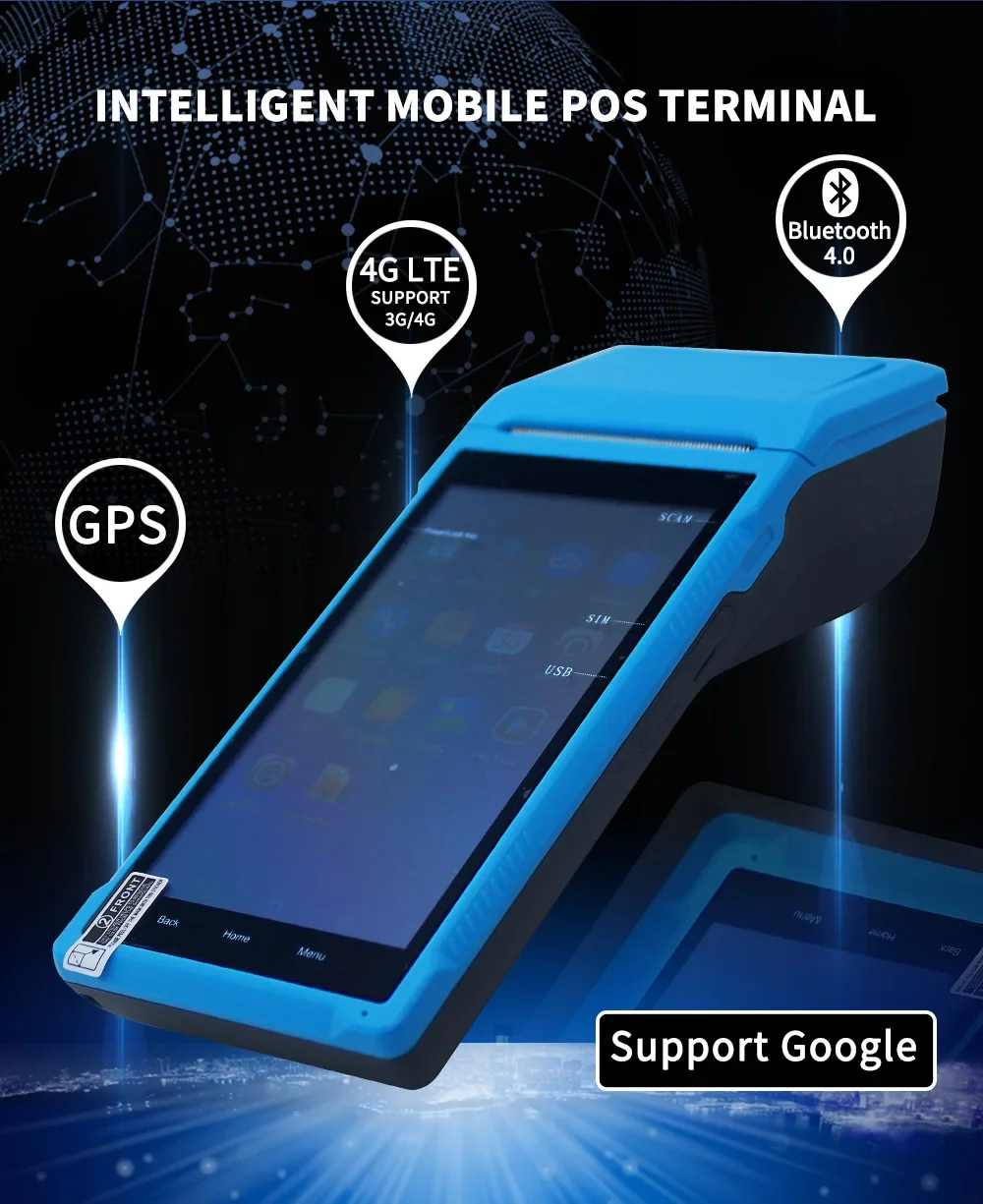 Android Pos Handheld Cash Register Nfc Handheld Mobile Machine All In One Pos Touch Screen ...