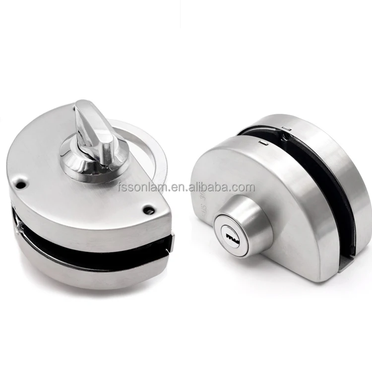 Glass Sliding Door Stainless Steel Patch Clamp Lock Padlock Wall To ...