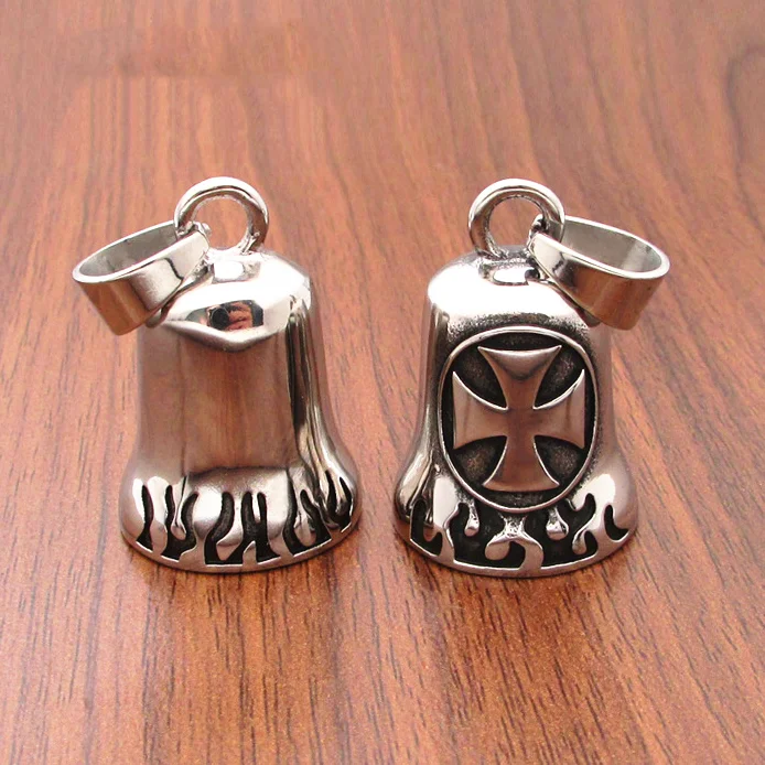 Custom Motorcycle Biker Guard Bell Luck Riding Guardian Bell Keychain ...