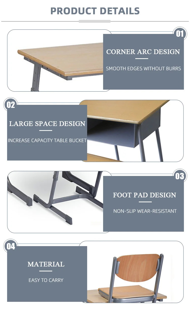 Cheap Price Classroom Reading Table Student Desk Furniture For ...