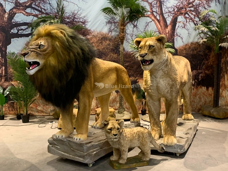 Realistic Vivid Moving Indoor Sculpture Jungle Theme Park Decoration ...