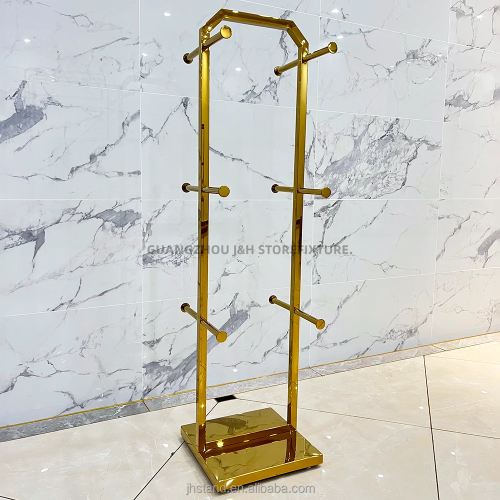 Shop Our Modern Bag Stand Holder Display Rack - Double Rail