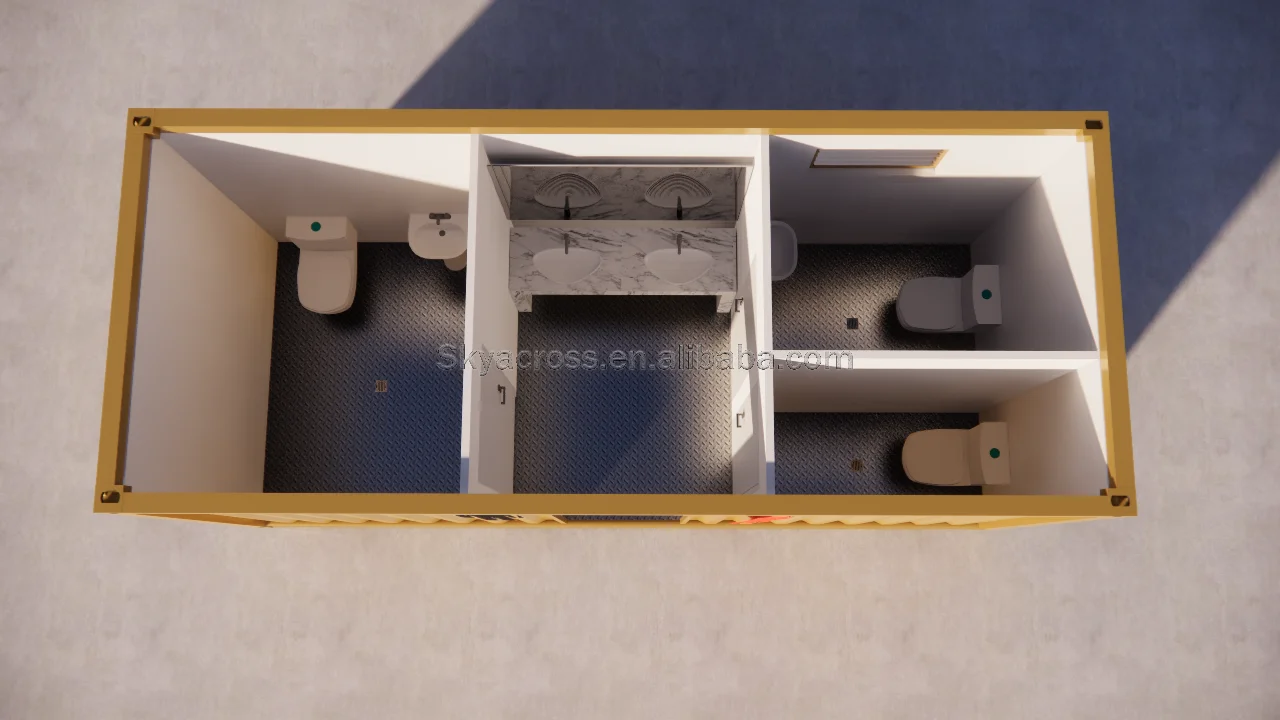 Mobile Prefab Modular Container Toilet Portable Restroom Shipping ...