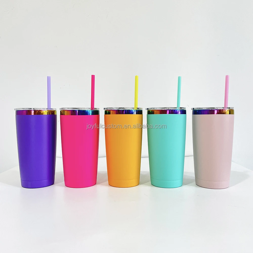 Stainless Steel Hot Pink Cups Vacuum Insulated Holographic Powder ...