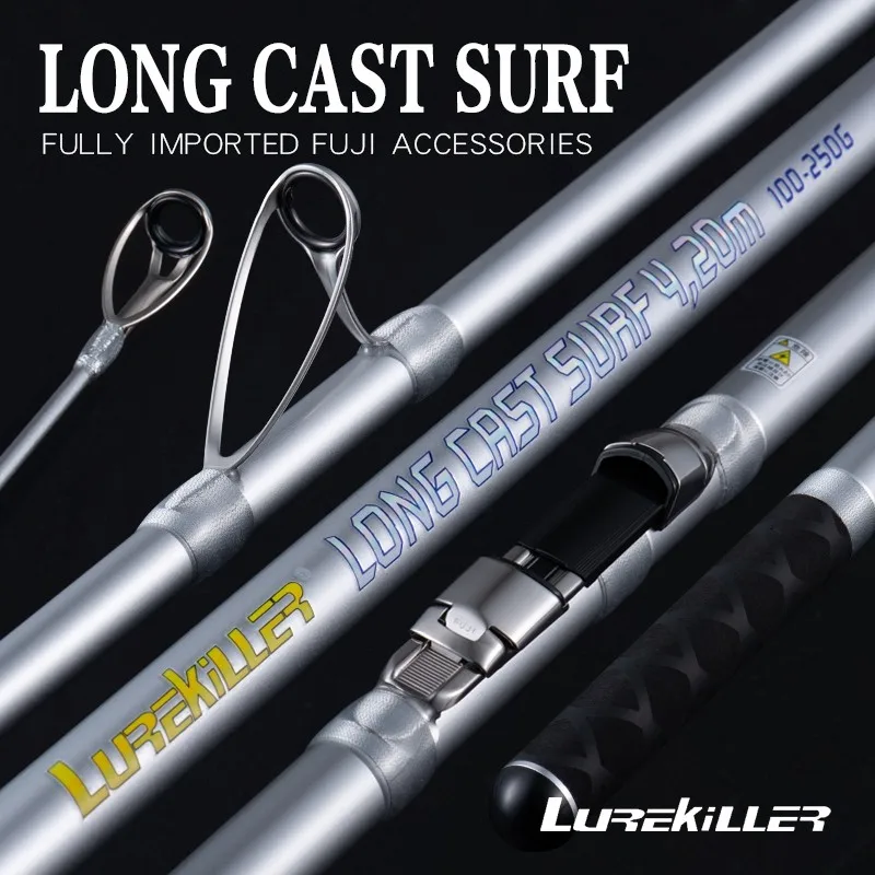 Lurekiller Long Cast Surf Rods 3.6m 4.2m 4.5m Rod Surf 3 Section ...