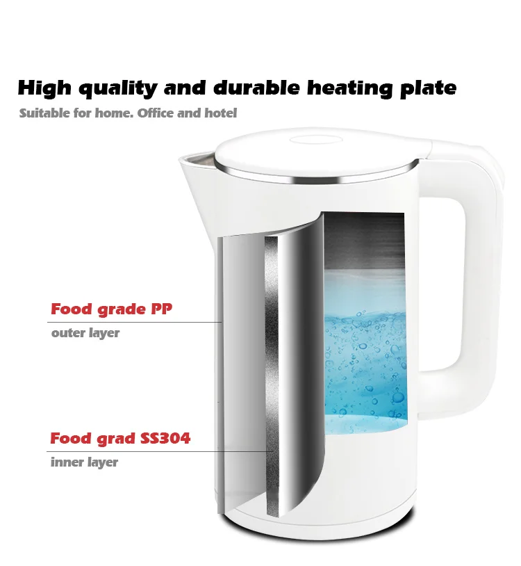 Custom 1.8l Water Electronic Home Appliances Boil Dry Protection ...