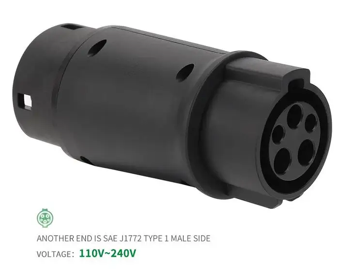 Ev Cable Adapter For Ev Car Type 1 To Type 2 Hybrid Plug In Charging ...