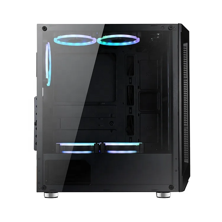 Pc Case Gaming Cabinet Two Tempered Glass Gaming Atx Mid Tower Gamer ...