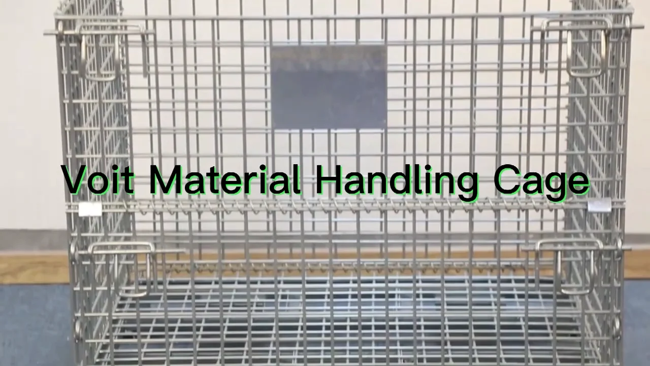 Vt Galvanized Stackable Collapsible Foldable Metal Steel Welded Storage ...