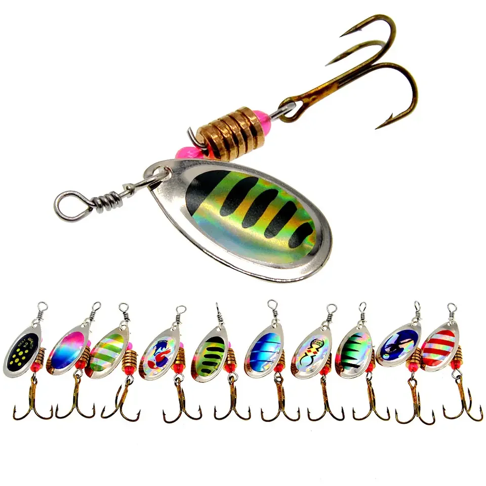 High Quality Oem Metal Spinner Spoon Fishing Lure 3.5g 14vcolors ...