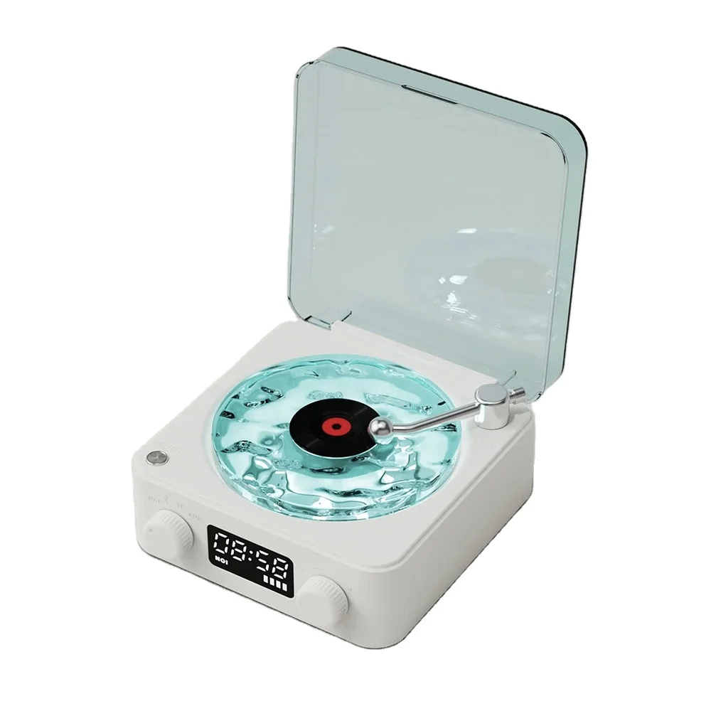 Retro Vinyl Record Player RGB Projection Atmosphere Lamp Sleep Aid ...