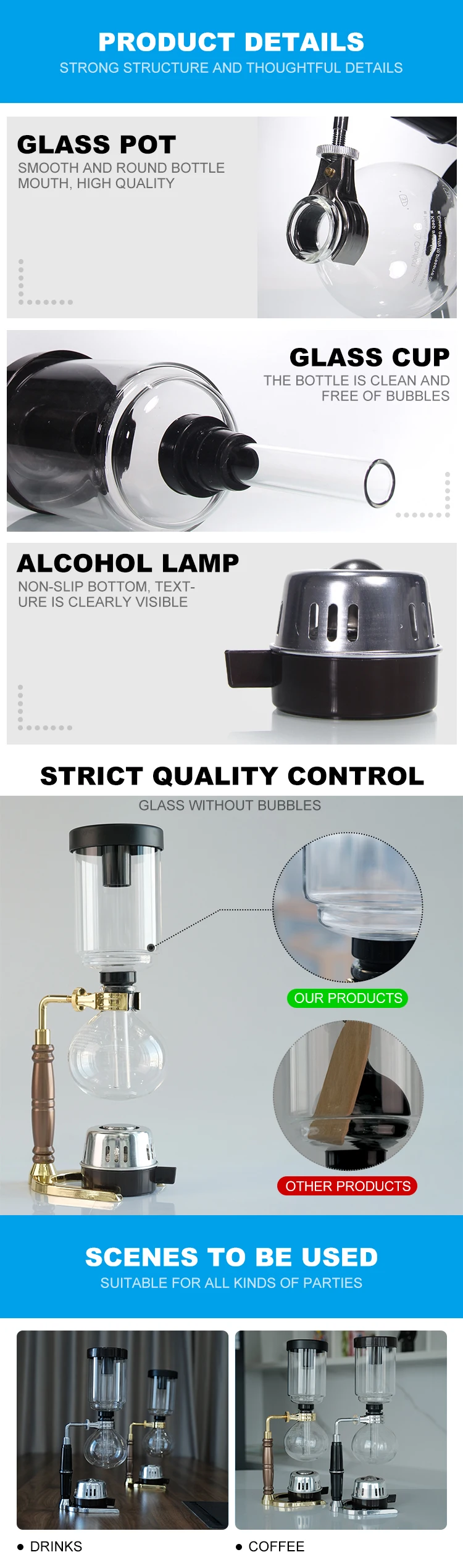 High Borosilicate Syphon Japanese Style Brewing Coffee Maker - Buy ...