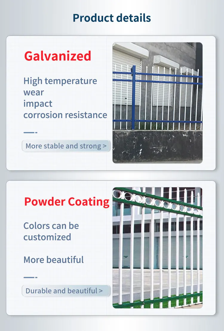 10 Gauge Galvanize Wrought Iron Steel Palisade Fencing Gate Price - Buy ...
