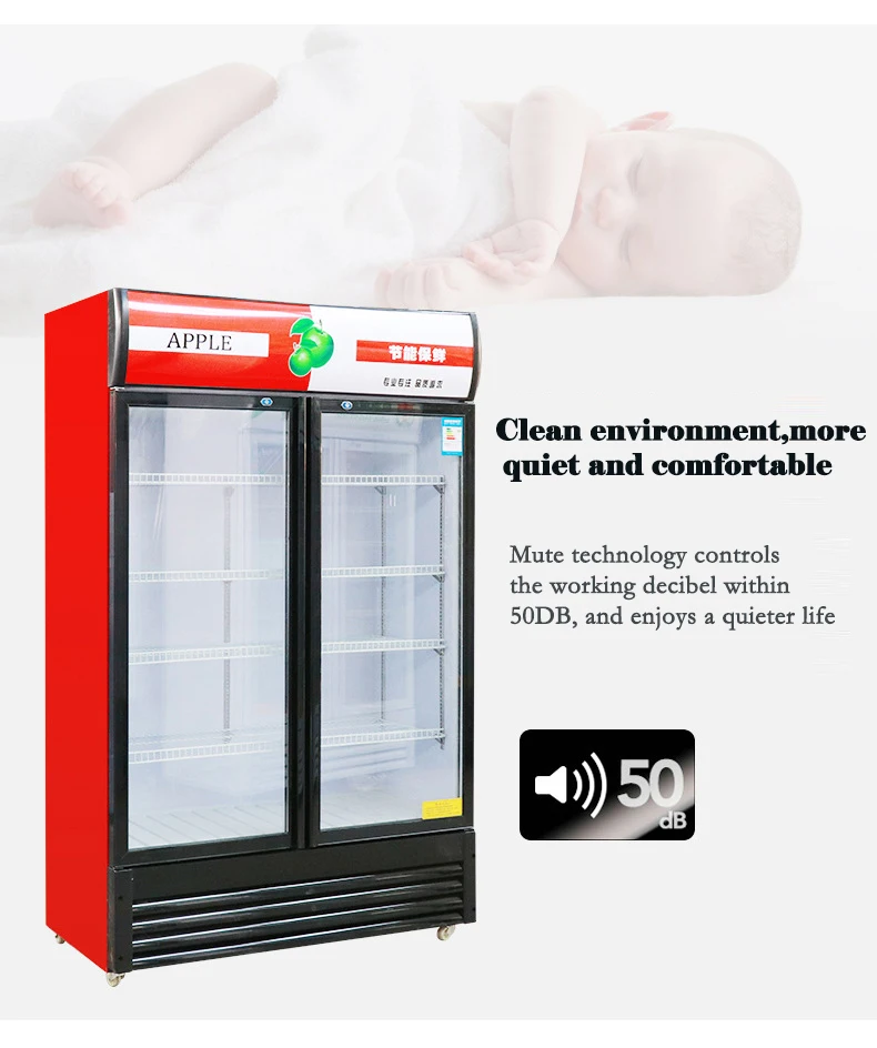 Supermarket Glass Display Freezer - Efficient & Versatile