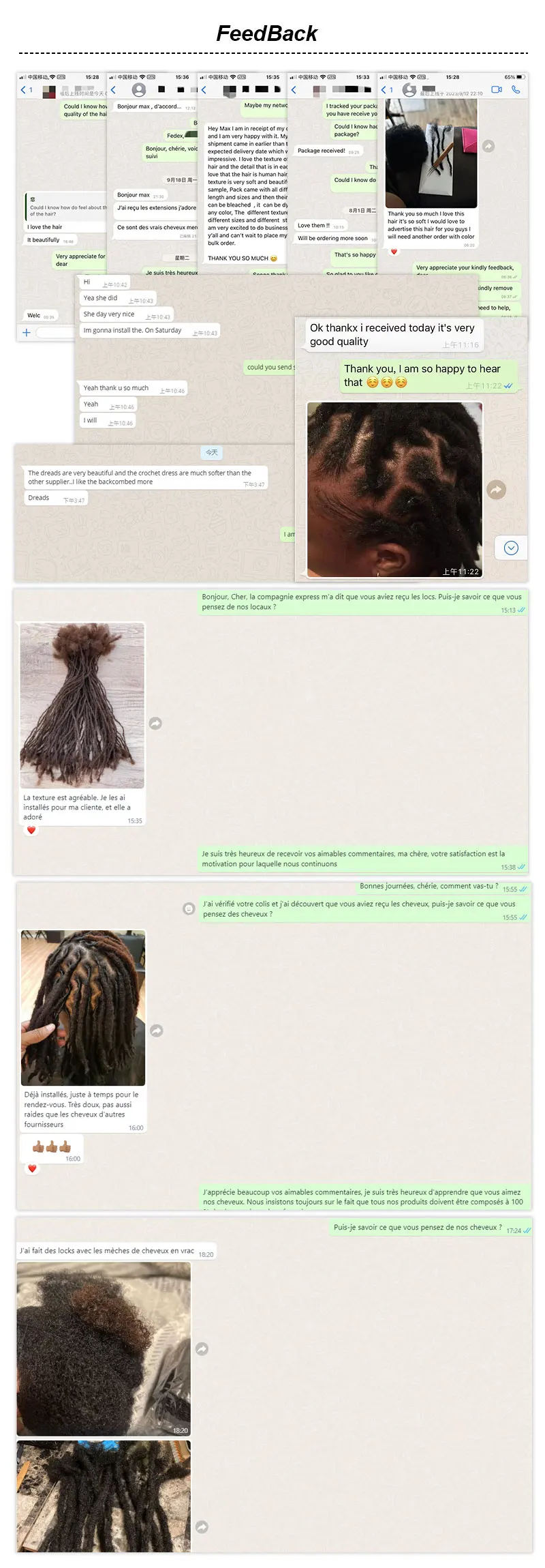 HOHO DREADS Boho Loc Extension Human Hair With Curly Ends No Shedding ...
