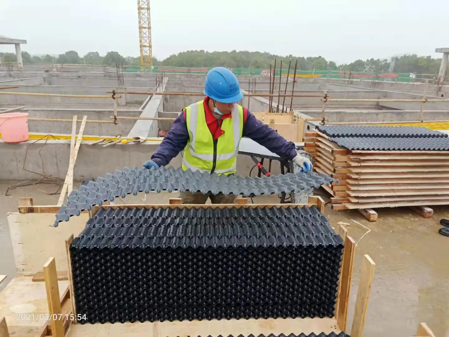 Latino MC75 Counterflow Cooling Tower Fill Made of Durable PVC Material ...