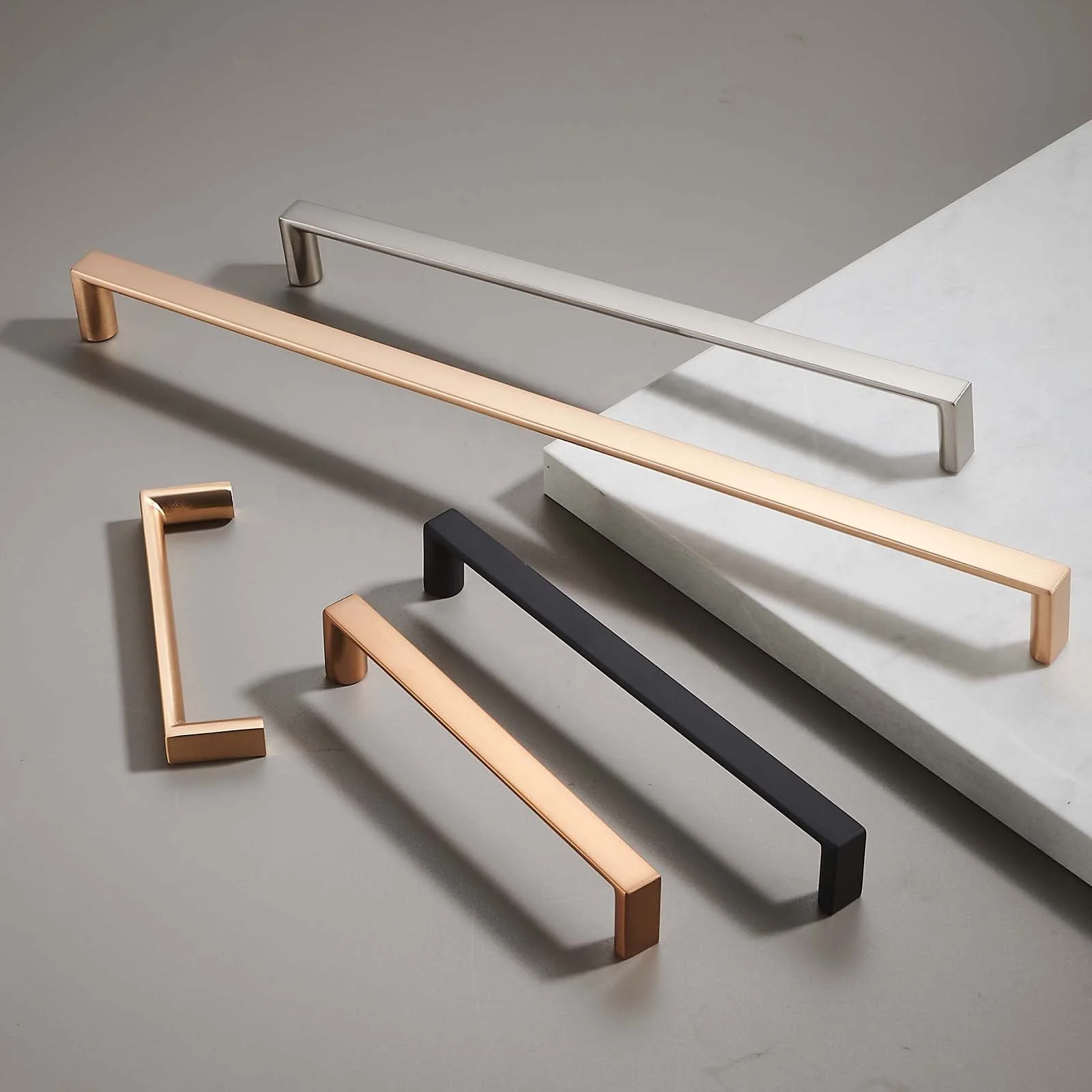 96mm Wardrobe Solid Handle Metal Hardware Furniture Kitchen Door Pull ...