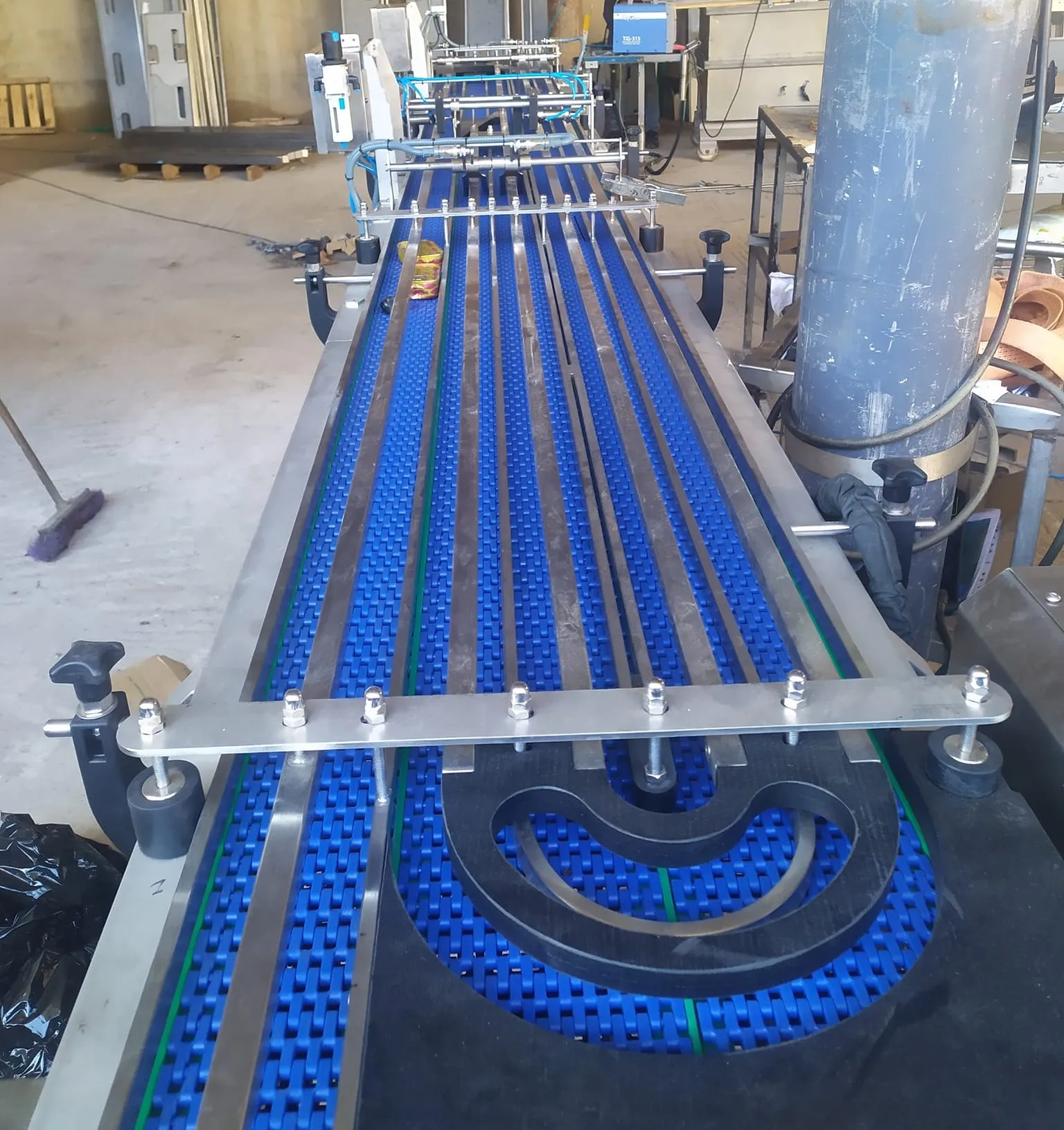 Modular Curve Mesh Belt Modular Conveyor Stainless Steel Plastic Chain ...