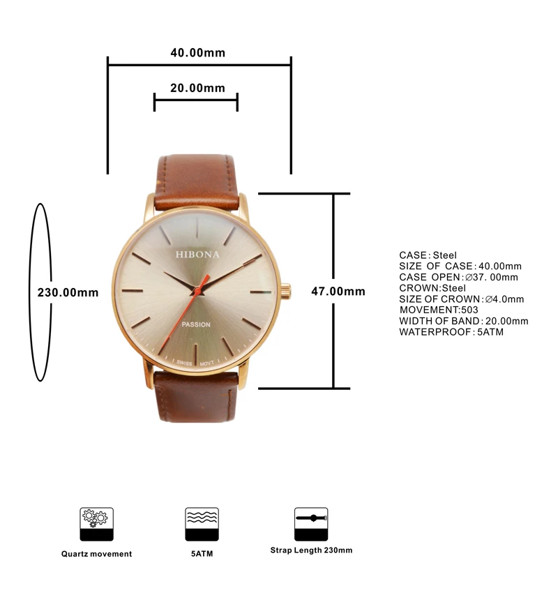 Minimalist Omax Quartz Gold Watch - Stainless Steel Ladies Watch with ...