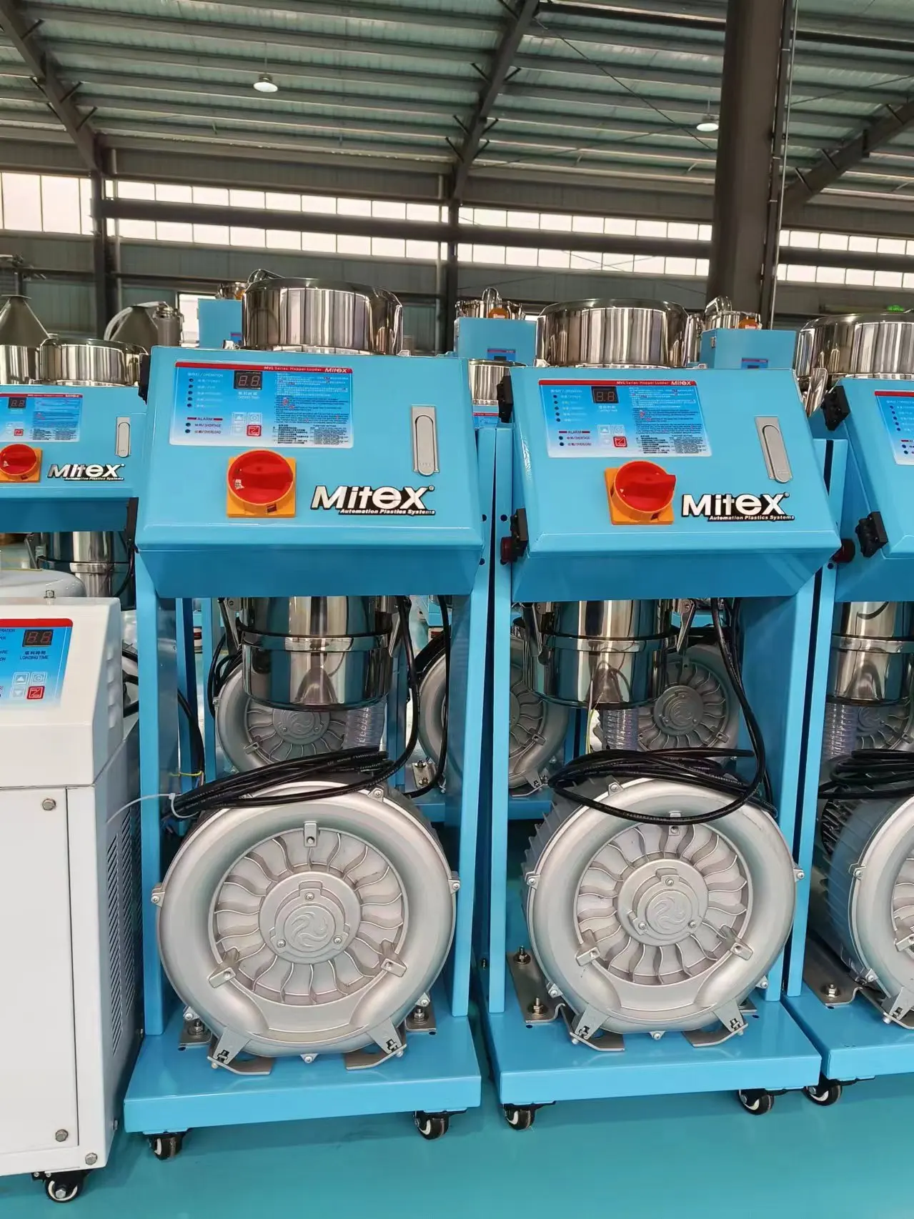 Auto Vacuum Plastic Material Hopper Loader With Efficient Motor For ...