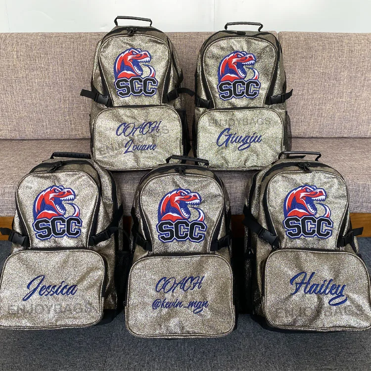 Custom Glitter Cheer Backpack - Anti-Theft & Fashionable