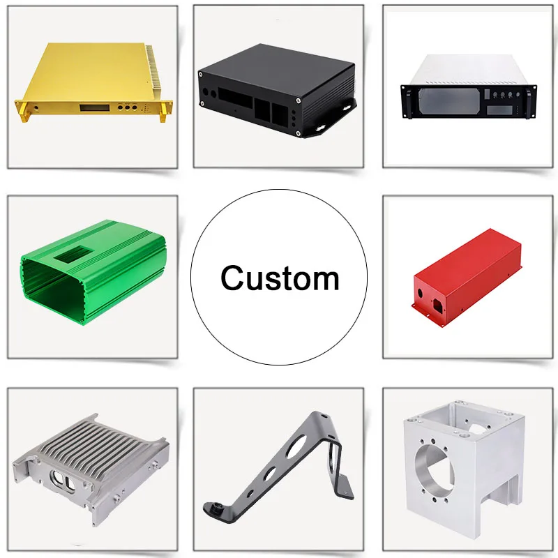 Aluminum Chassis for Power Amplifier Enclosure DIY Audio Amp Metal Case ...