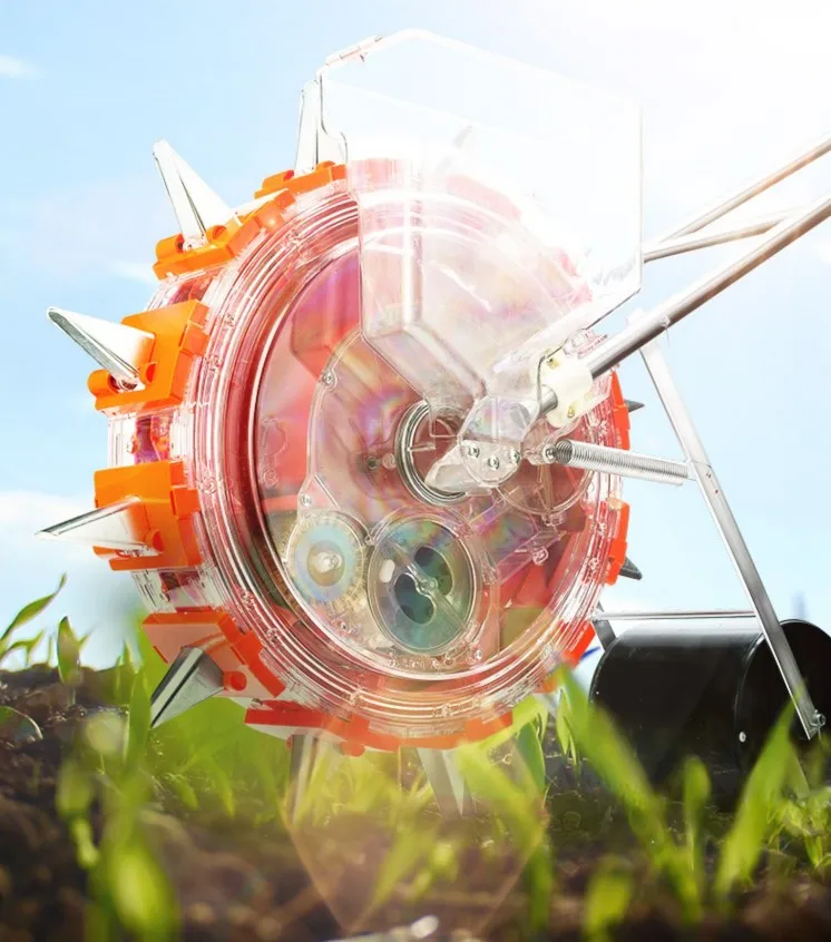 Horticulture Planting Wheeled Peanut Soy Manual Seeder