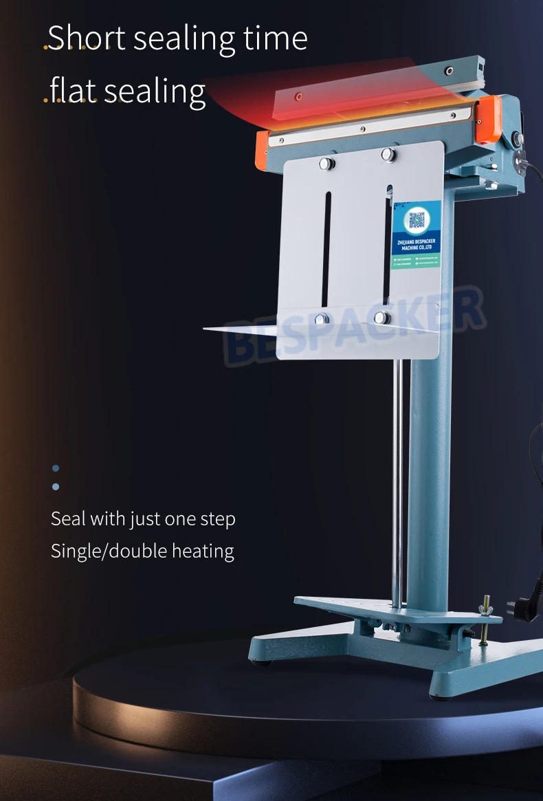 PSF-350 Aluminium Foot Pedal Sealer Heat Plastic Bag Sealing Machine ...