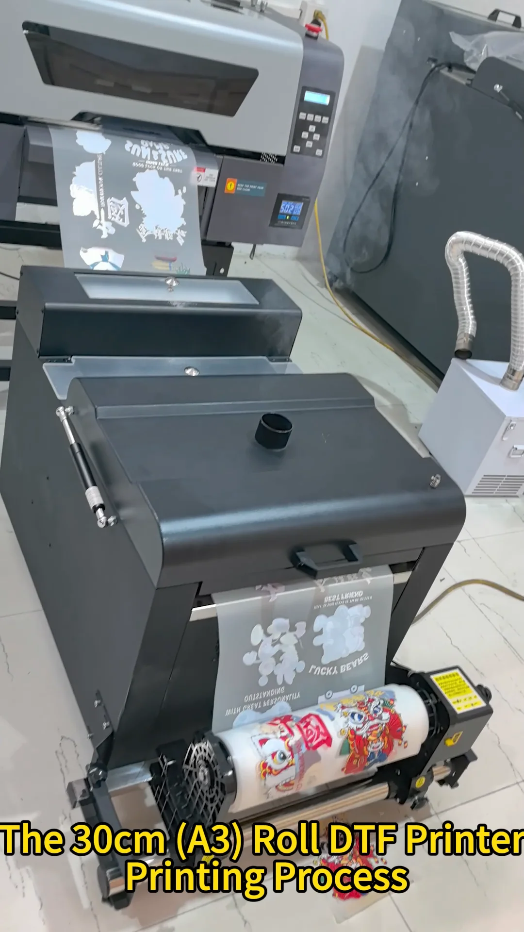 A3 Roll Dtf Fts Printer Imprimante Xp600 I1600 Heads With Shaker Powder
