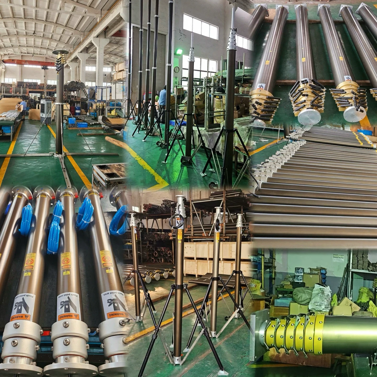 Heavy Load Telescopic Mast Pneumatic Telescopic Mast for Antenna ...