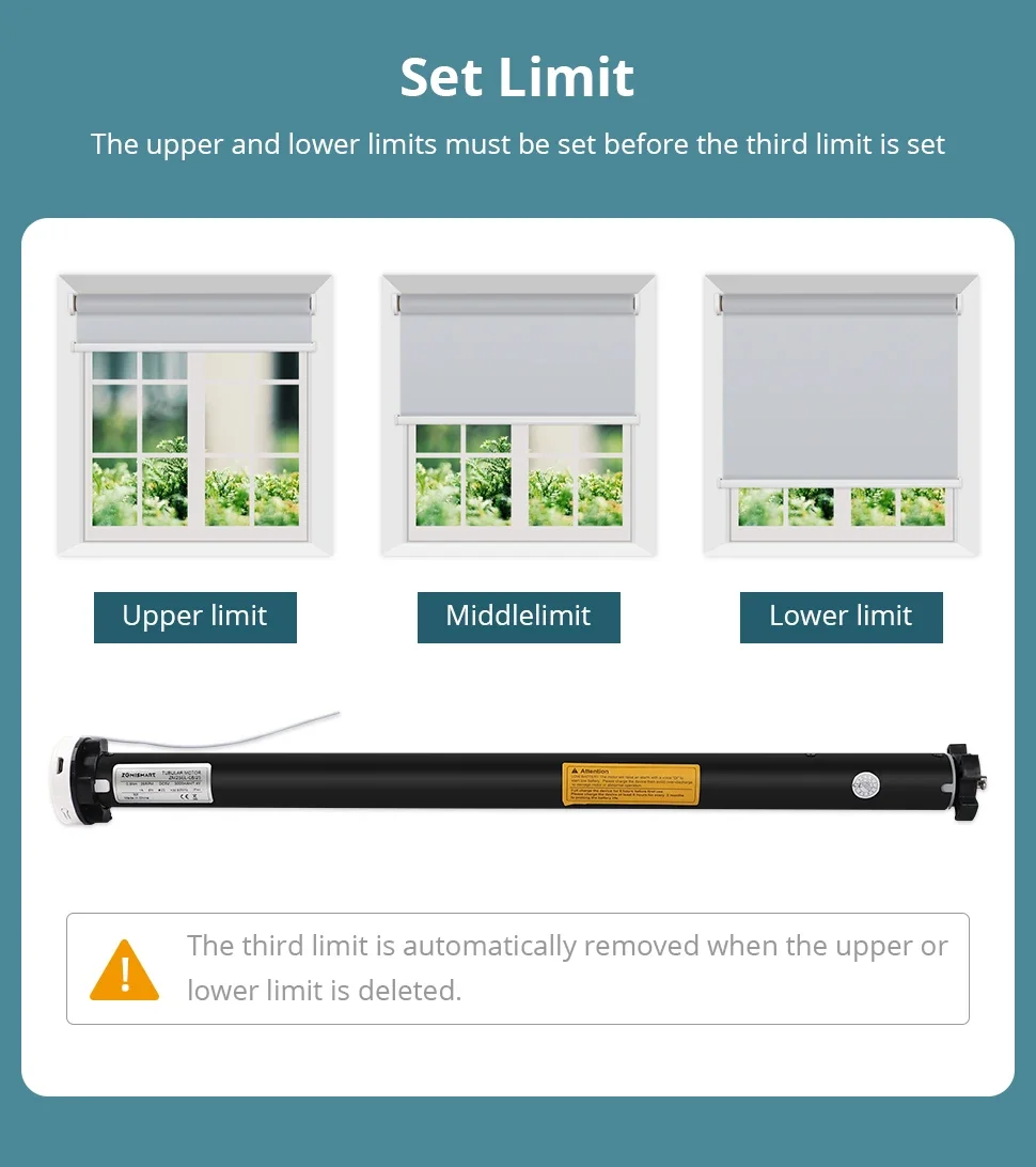 AOK Tubular Motor AM 25 - Smart Wifi Roller Blind Motor