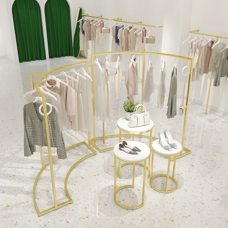 Floor Type Display Frame Of Clothing Store Creative Arc Display High ...