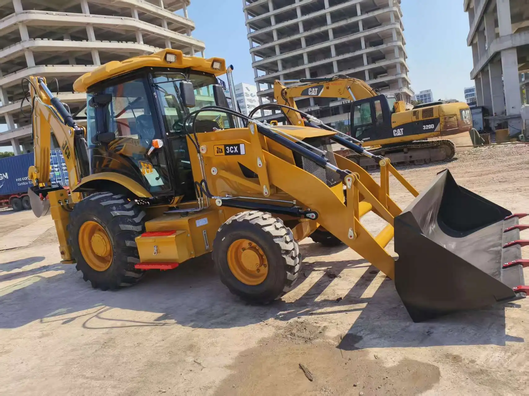 JCB 3CX Wheeled Excavator Vintage Backhoe Loader for Earthmoving ...