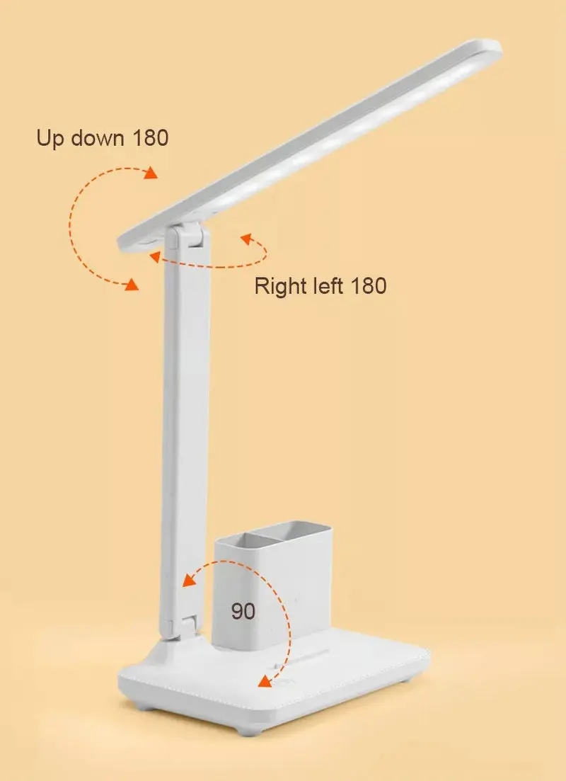 Portable Smart Office Bed Side Study Cheap Table Lamp Pan Holder 3 ...