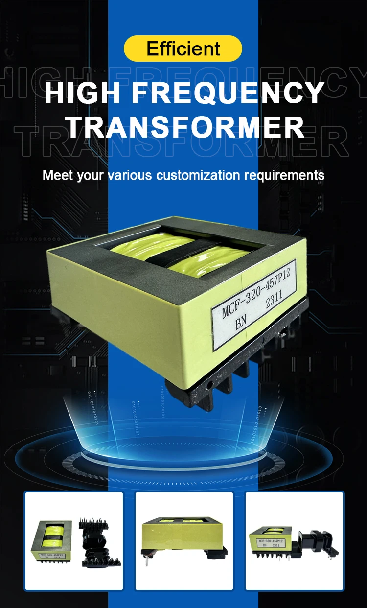 High Frequency Ferrite Core Epc Type 50hz Toroidal Transformer 40a 65v ...
