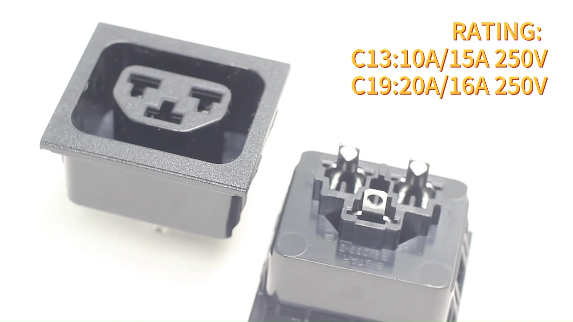 Snap In Type Iec 320 Power C39 Connector Inlet Power Socket - Buy Iec ...