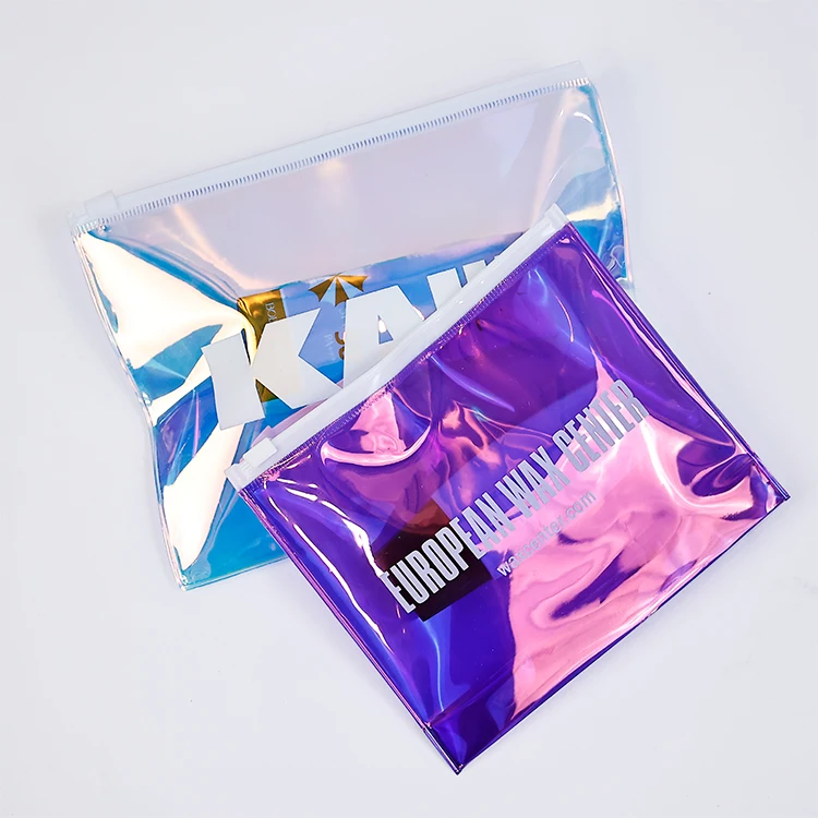 Custom Print Holographic Bag - Zipper Plastic Bag