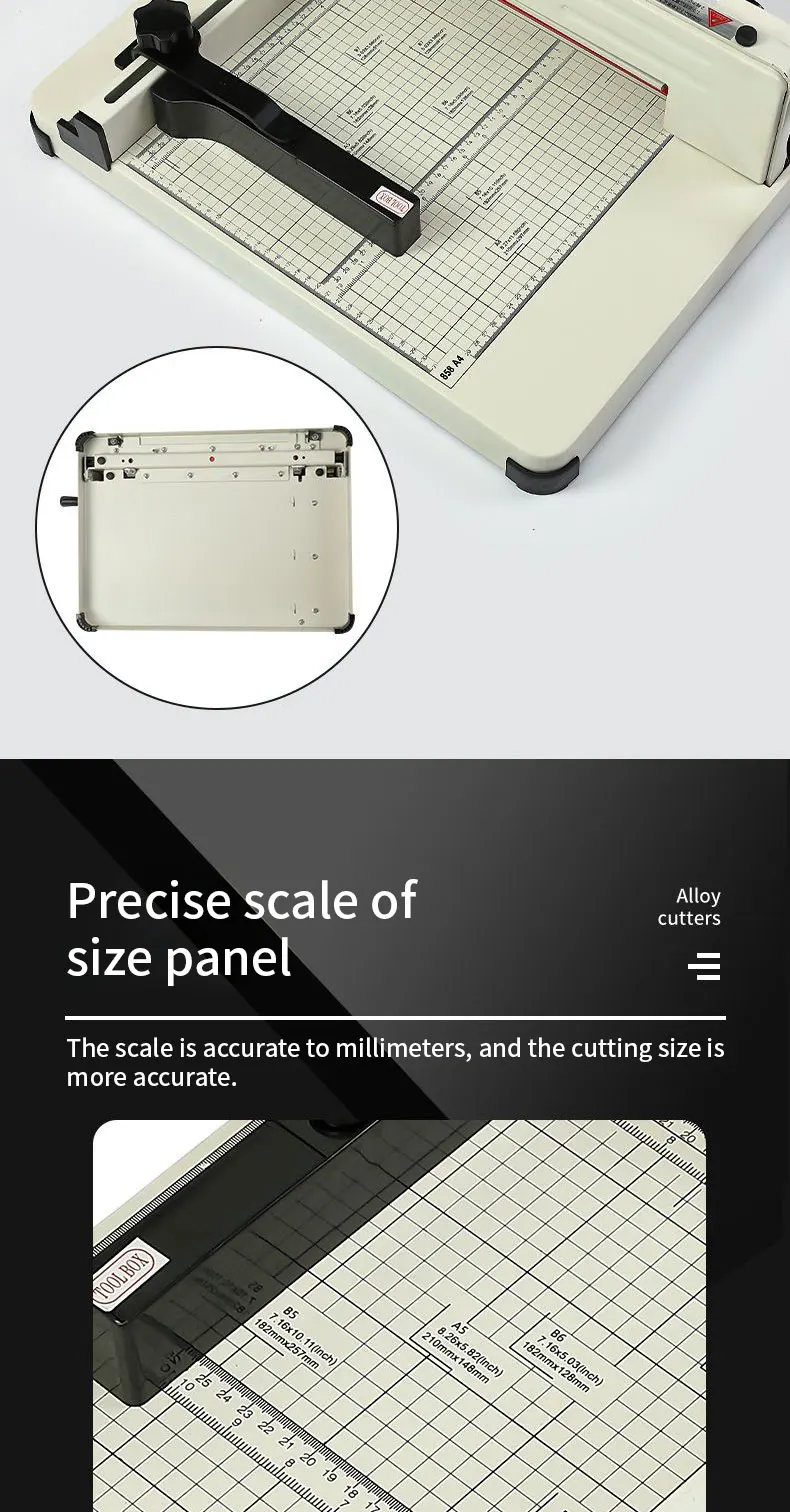 A4 Manual Thick Layer Paper Cutter - Heavy Duty Guillotine