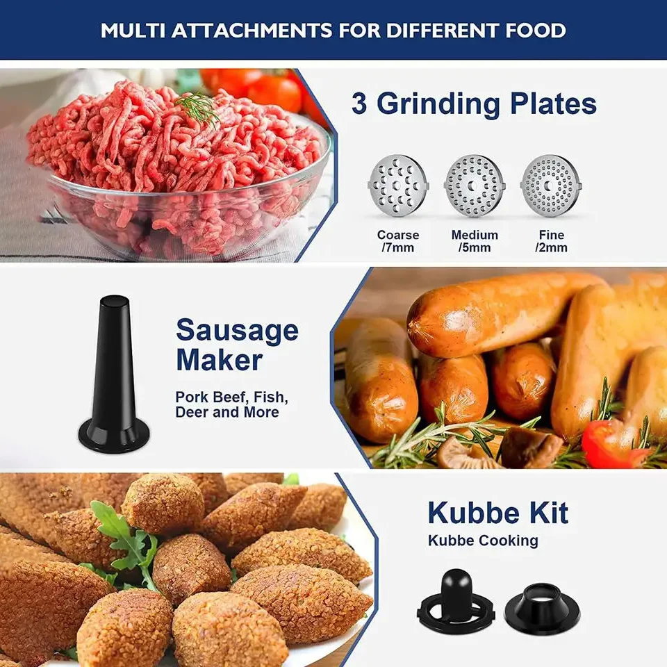 Stainless Steel Commercial Portable Food Processor Kitchen Meat ...