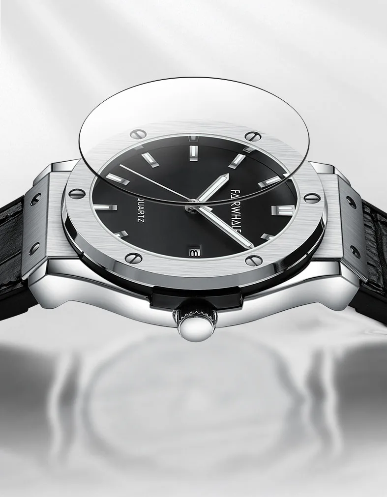 High Quality Quartz Watch Mineral Strengthened Glass Mirror Fashion ...