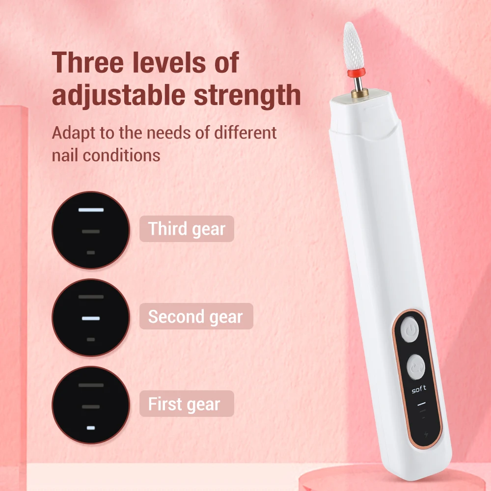 USB Rechargeable Nail Polisher - Efficient Dead Skin Remover
