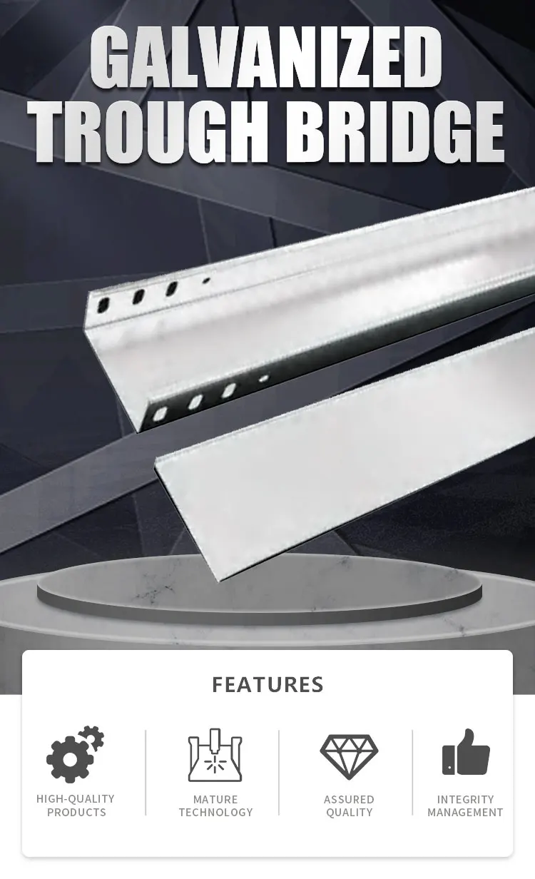 Galvanized Steel Cable Tray And Perforated Cable Tray Trough Type ...