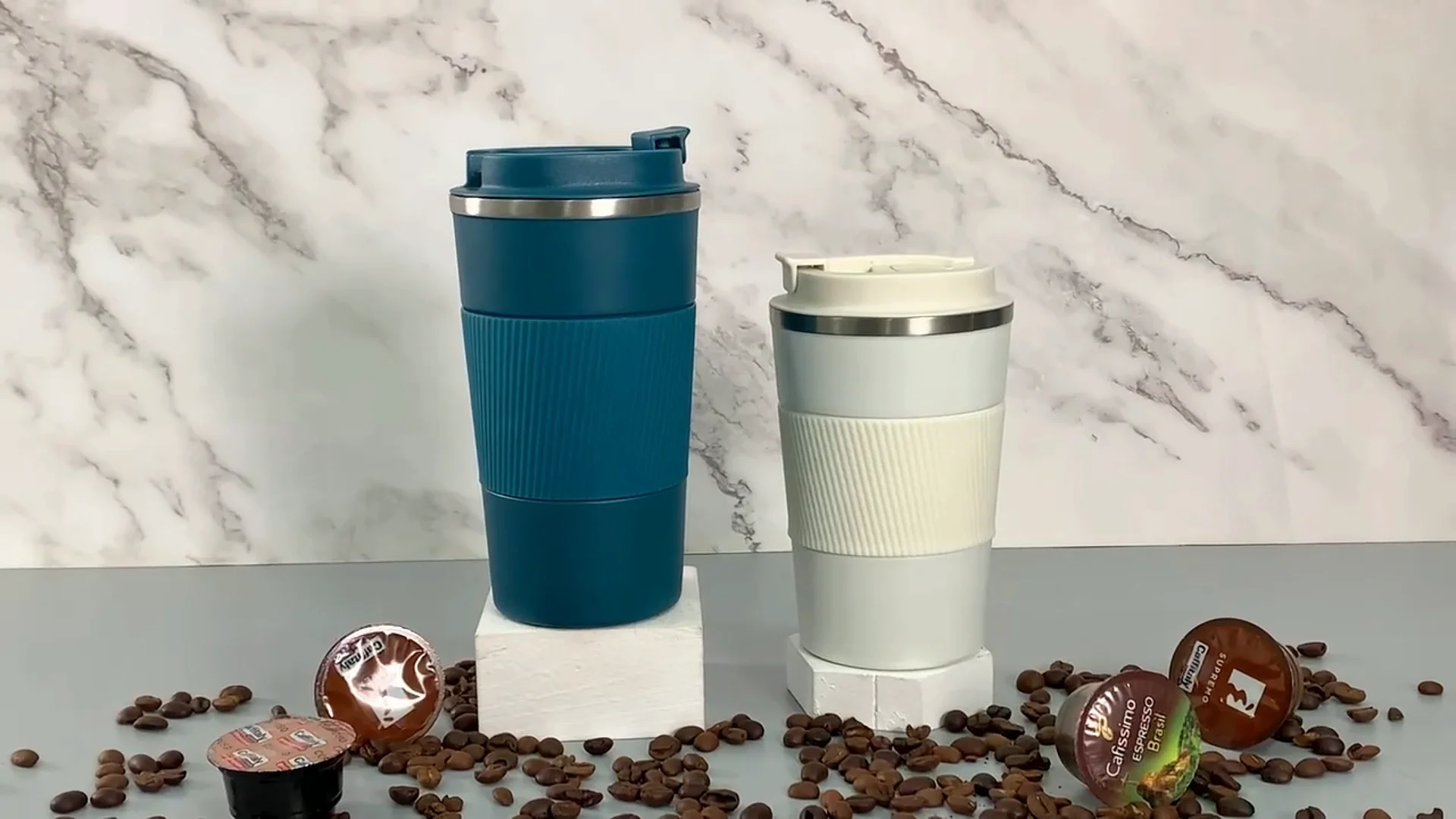 Custom New Reusable Vacuum Termos Mug Double Wall Insulated Stainless ...