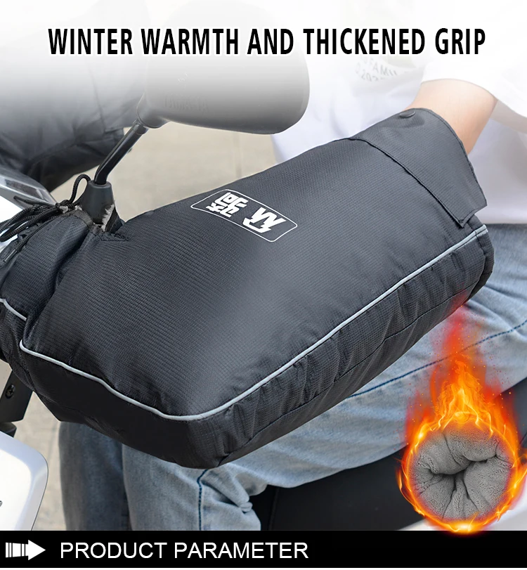 Waterproof Moped Handlebar Gloves Scooter Hand Muffs Warmer Motorcycle ...