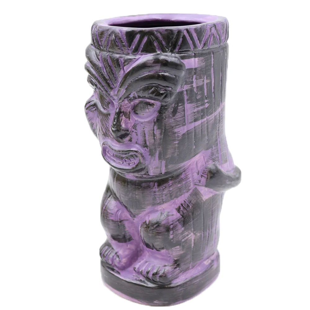 Custom Handmade Tropical Style Beer Wine Cocktail Glass Cup Unglazed ...